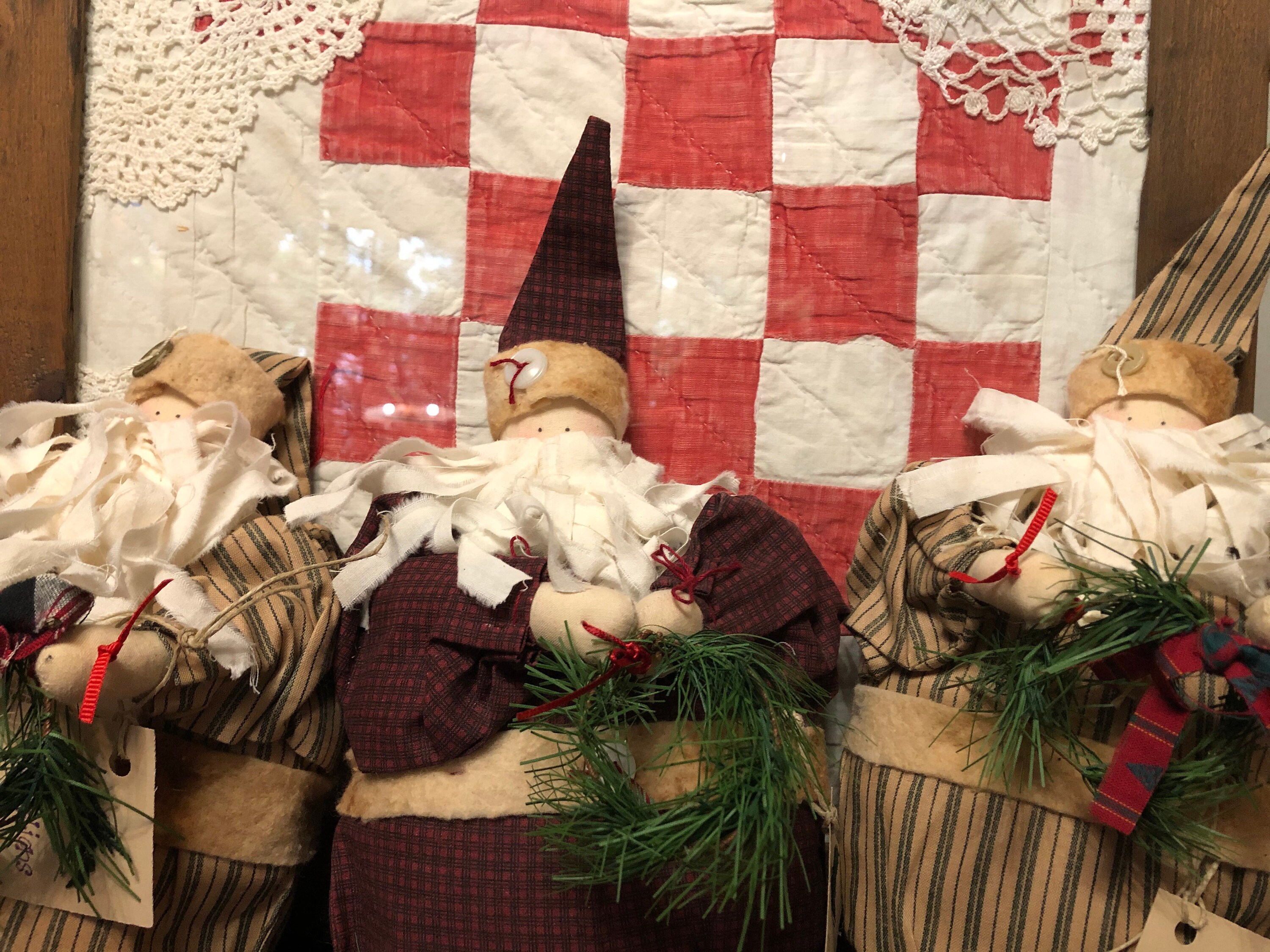 Santa Doll, Rolly Polly Santa, Handmade Santa Doll, Christmas ...