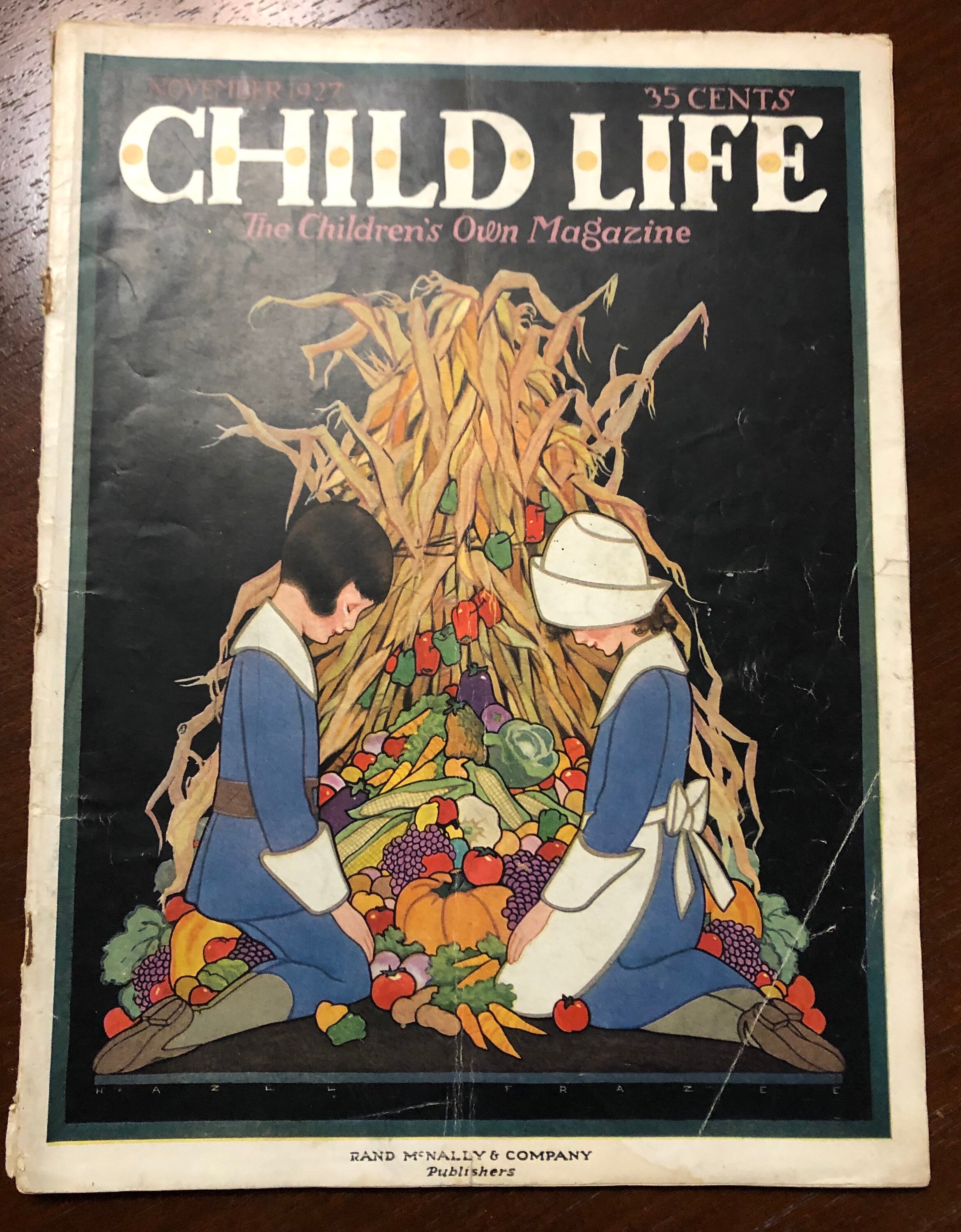 Antique Child Life Magazine November 1927, Vintage Child Life Magazine ...