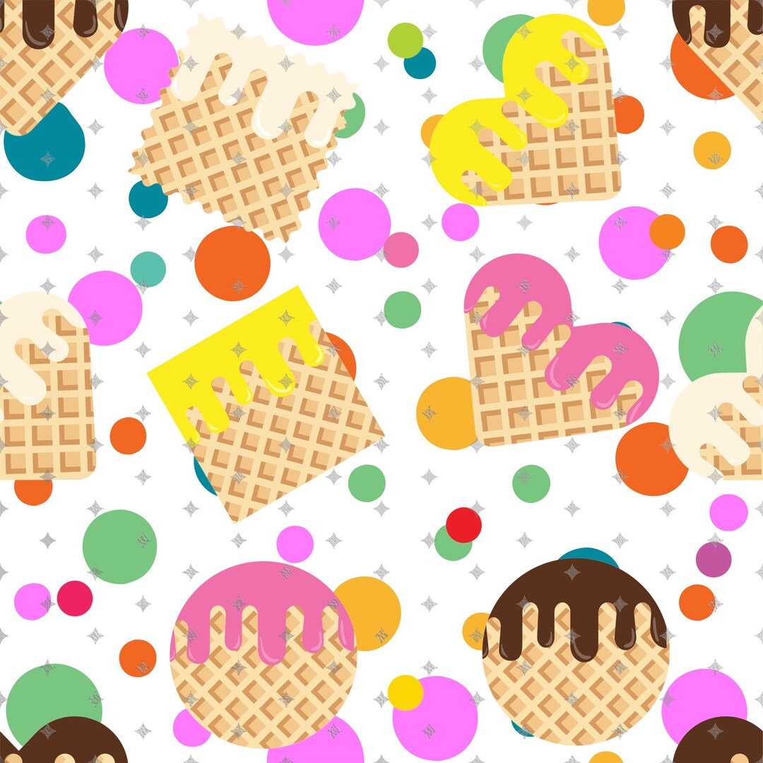 I Scream Seamless Pattern, Ice Cream Art Pattern, Summer Seamless ...