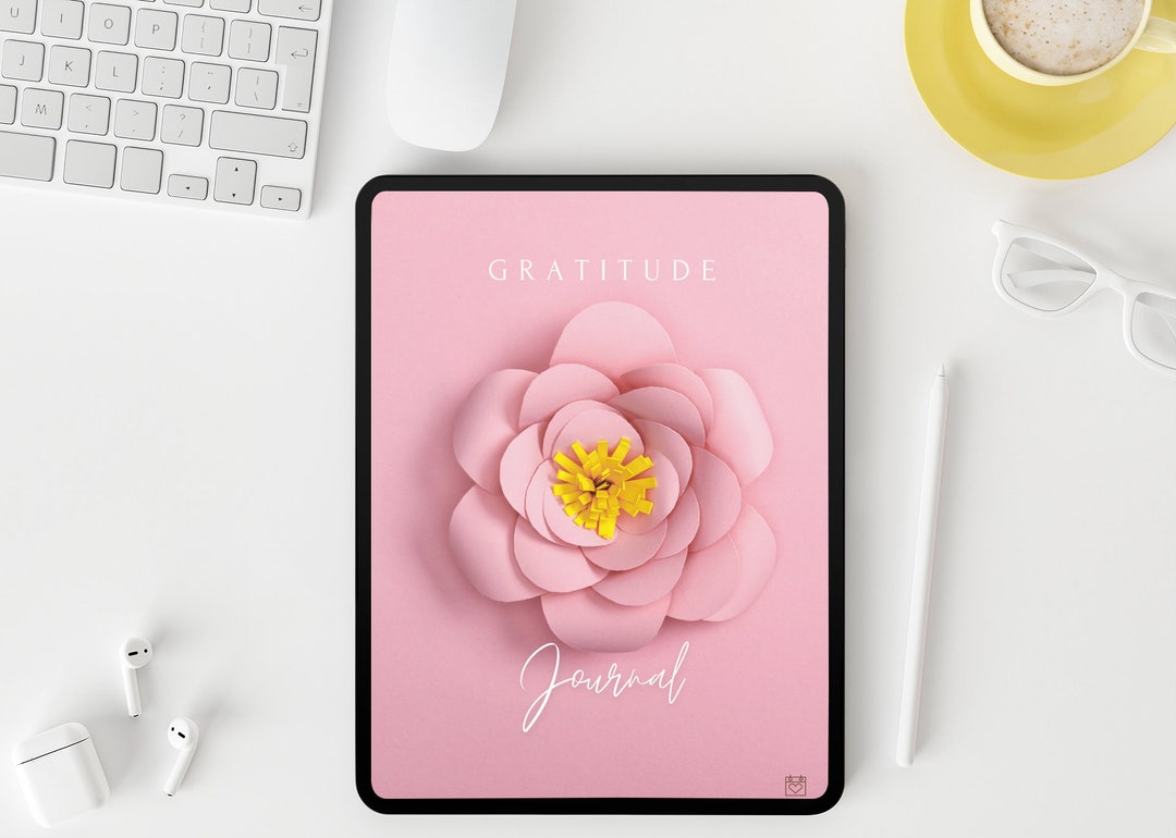 Gratitude Pink Journal, Gratitude Journal, Digital Gratitude Journal ...