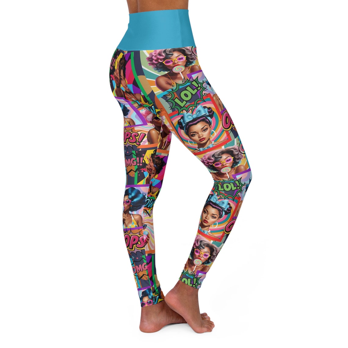 Pop Art Era Seamless Pattern, Black Girl Pop Art Pattern, African ...