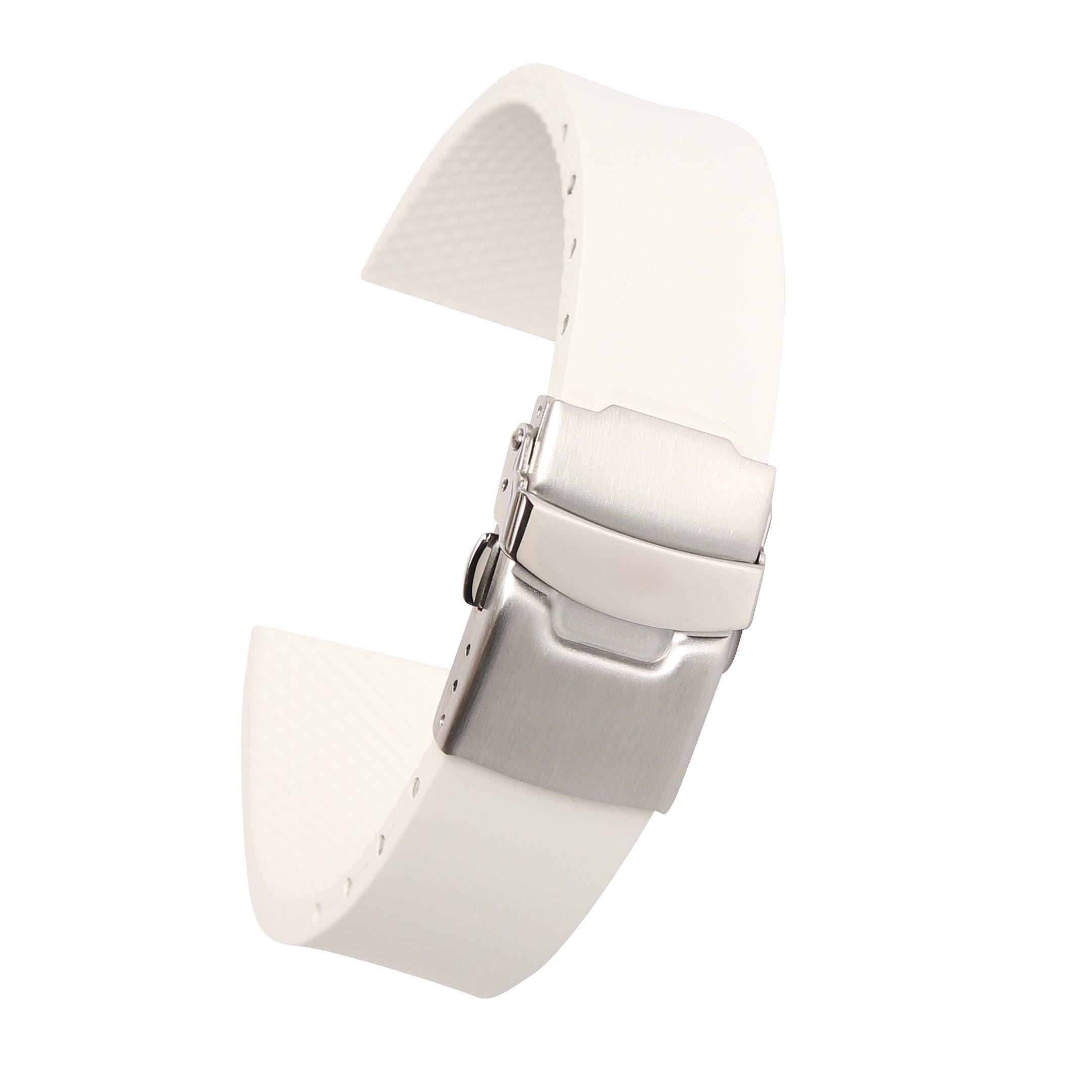 Bonetto Cinturini Italy 300L Rubber Watch Strap Rubber Band for 20mm ...