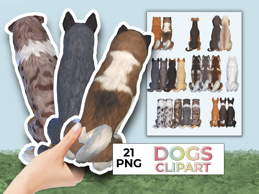 Dog Clipart Watercolor Clipart PNG Commercial Clipart - Etsy