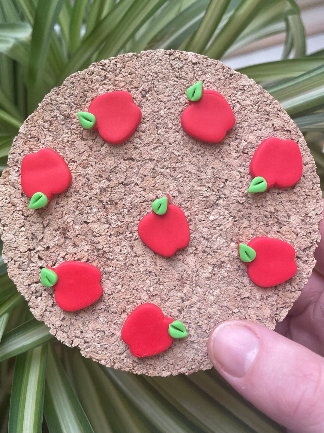 Red Apple Magnets or Drawing Pins - Etsy