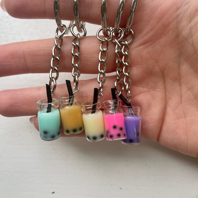 Bubble Tea Keychain - Etsy UK