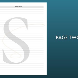 Printable Meeting Notes Digital Download Meeting Minutes PDF DOCX ...