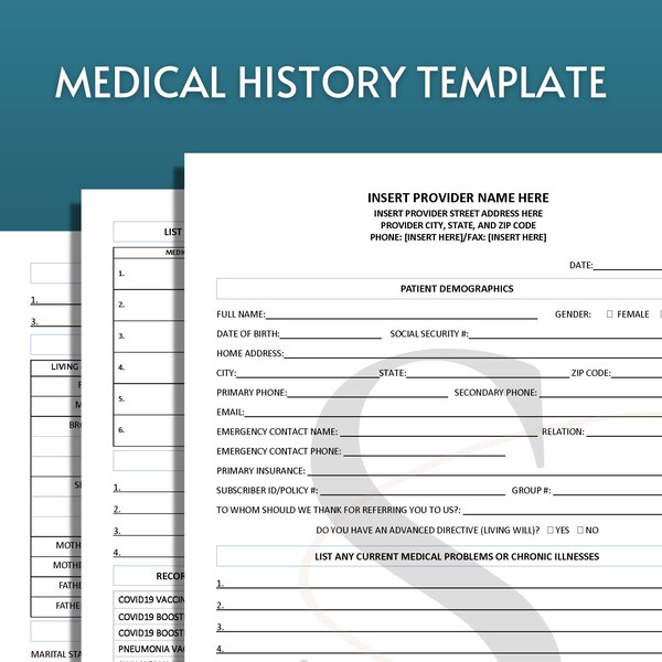 Medical Forms - Etsy