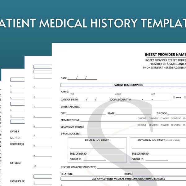 Medical Forms - Etsy