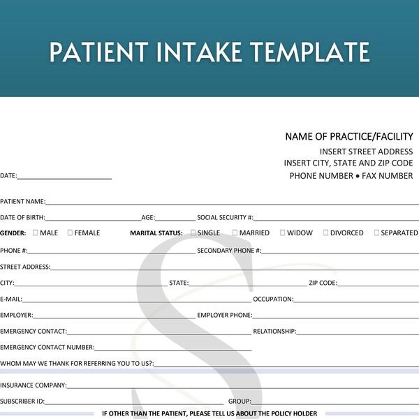 Medical Forms - Etsy