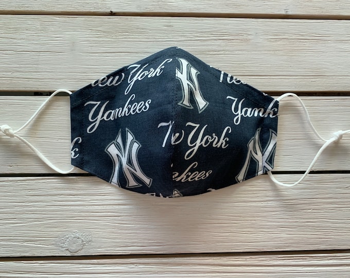 Handmade Filter Pocket New York Yankees Face Mask, Reusable and ...