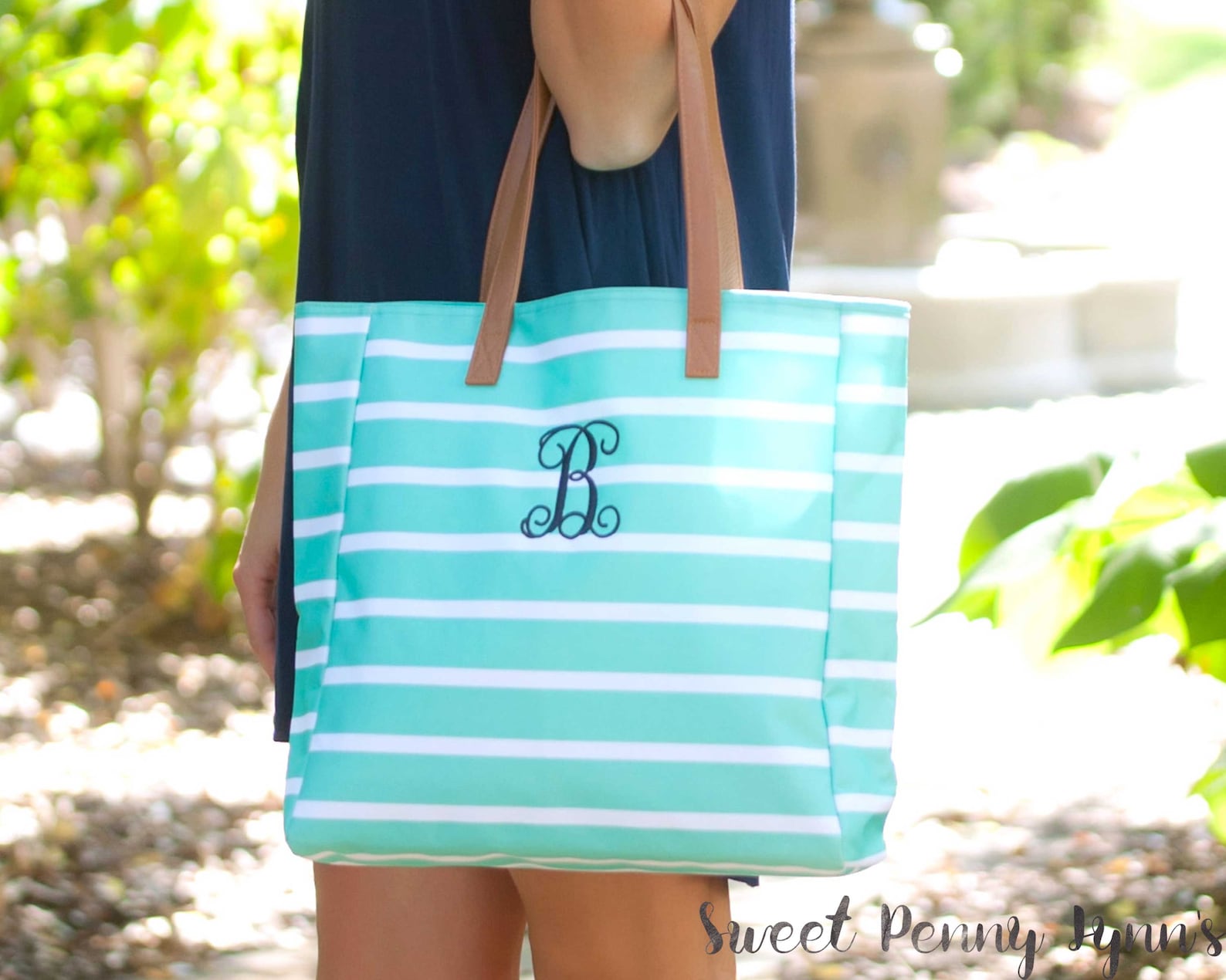 Monogram Beach Tote Monogram Boat Tote Monogram Travel Bag | Etsy