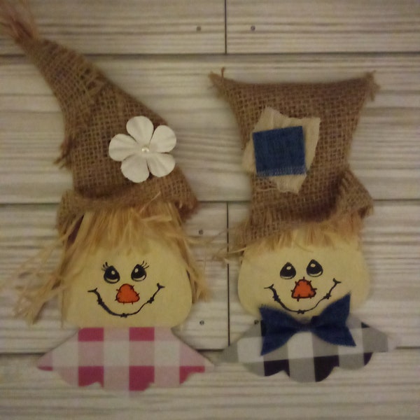 Wood Scarecrow Heads - Etsy
