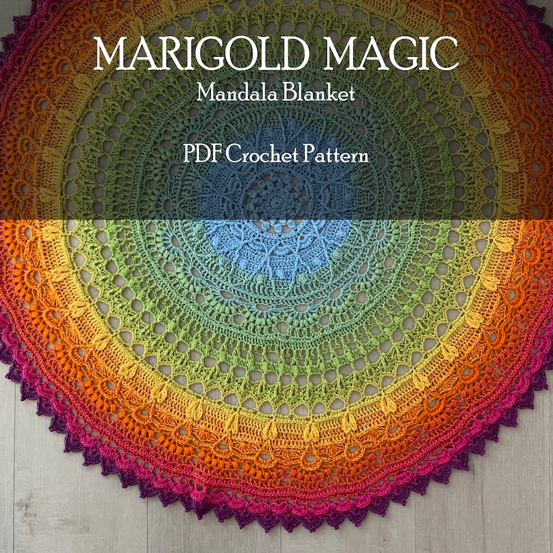 Mandala Afghan - Etsy