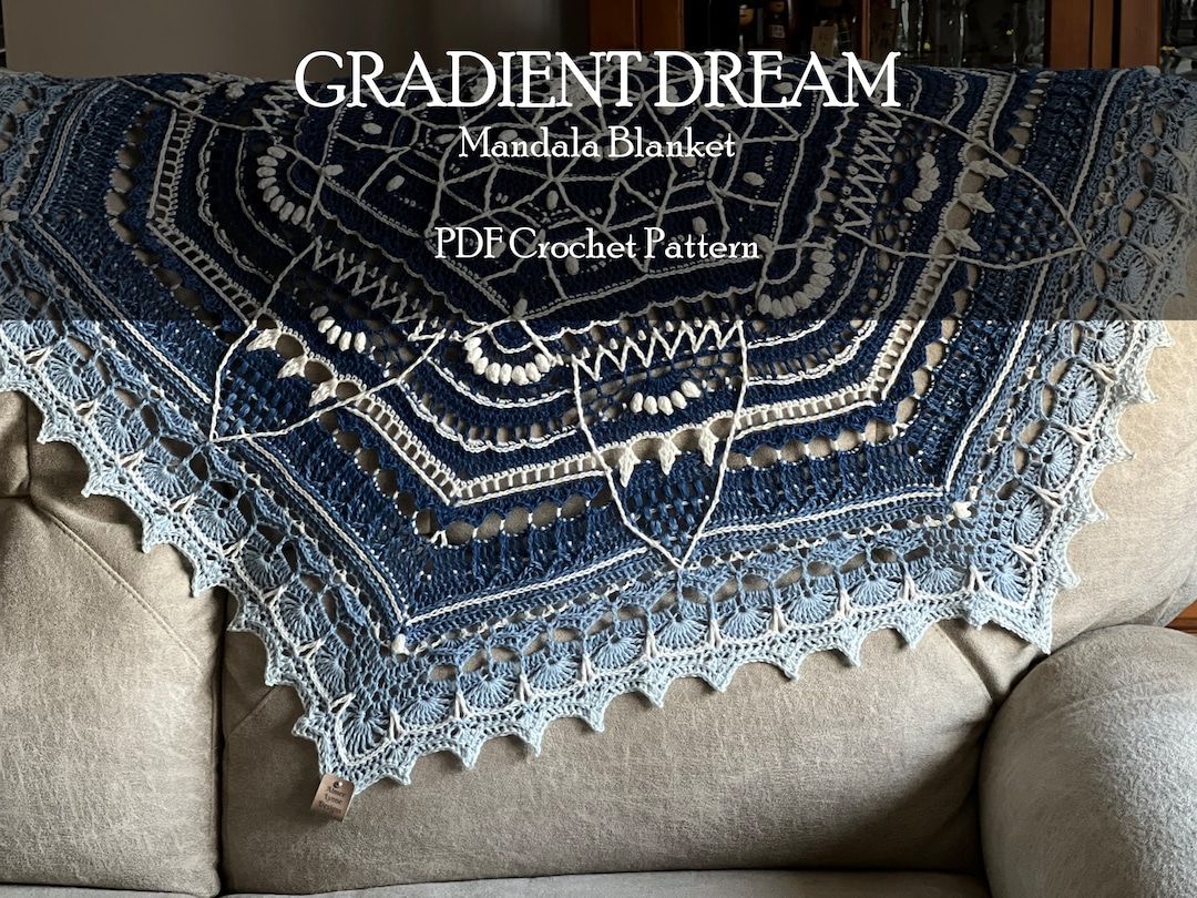 Crochet Hexagon Round Crochet Blanket Pattern, Crochet Tutorial, Home ...