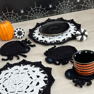 Spider Coasters Crochet Pattern, Spider Web Trivet Mandala Crochet ...