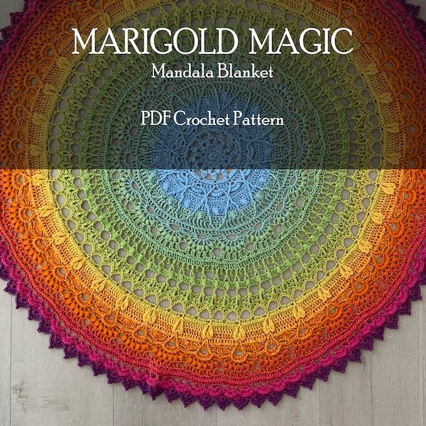 Mandala Crochet Blanket Pattern - Etsy