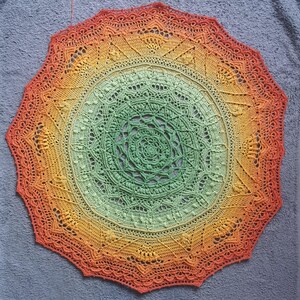 Round Blanket Crochet Pattern Crochet Home Decor Throw - Etsy