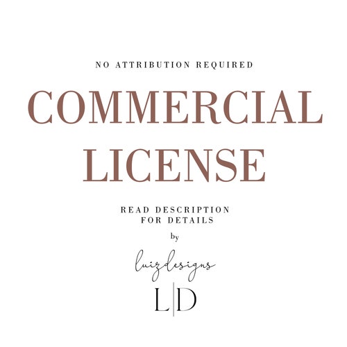 The Commercial License for Small Business NO Credit Required - Etsy