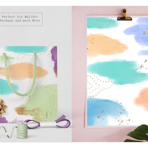 Pastel Watercolor Brush Strokes Clipart. Pastel Watercolor - Etsy