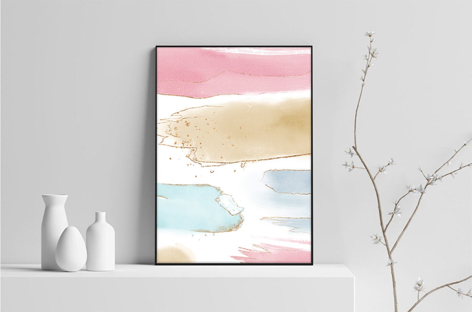 Pastel Watercolor Brush Strokes Clipart Stroke Watercolor - Etsy