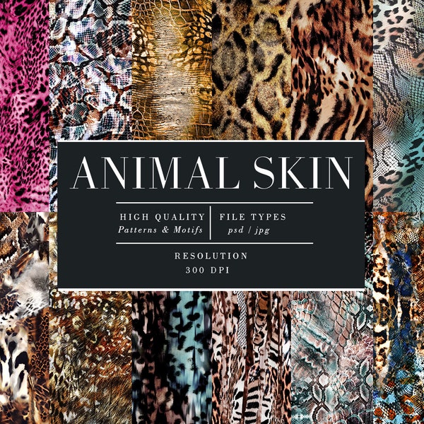 Animal Print Papers - Etsy