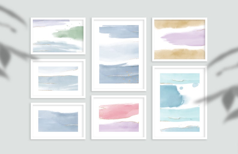 Pastel Watercolor Brush Strokes Clipart Stroke Watercolor - Etsy