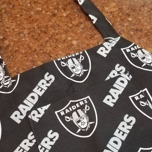 NFL Las Vegas Raiders Football Adult Sized Cotton Apron - Etsy