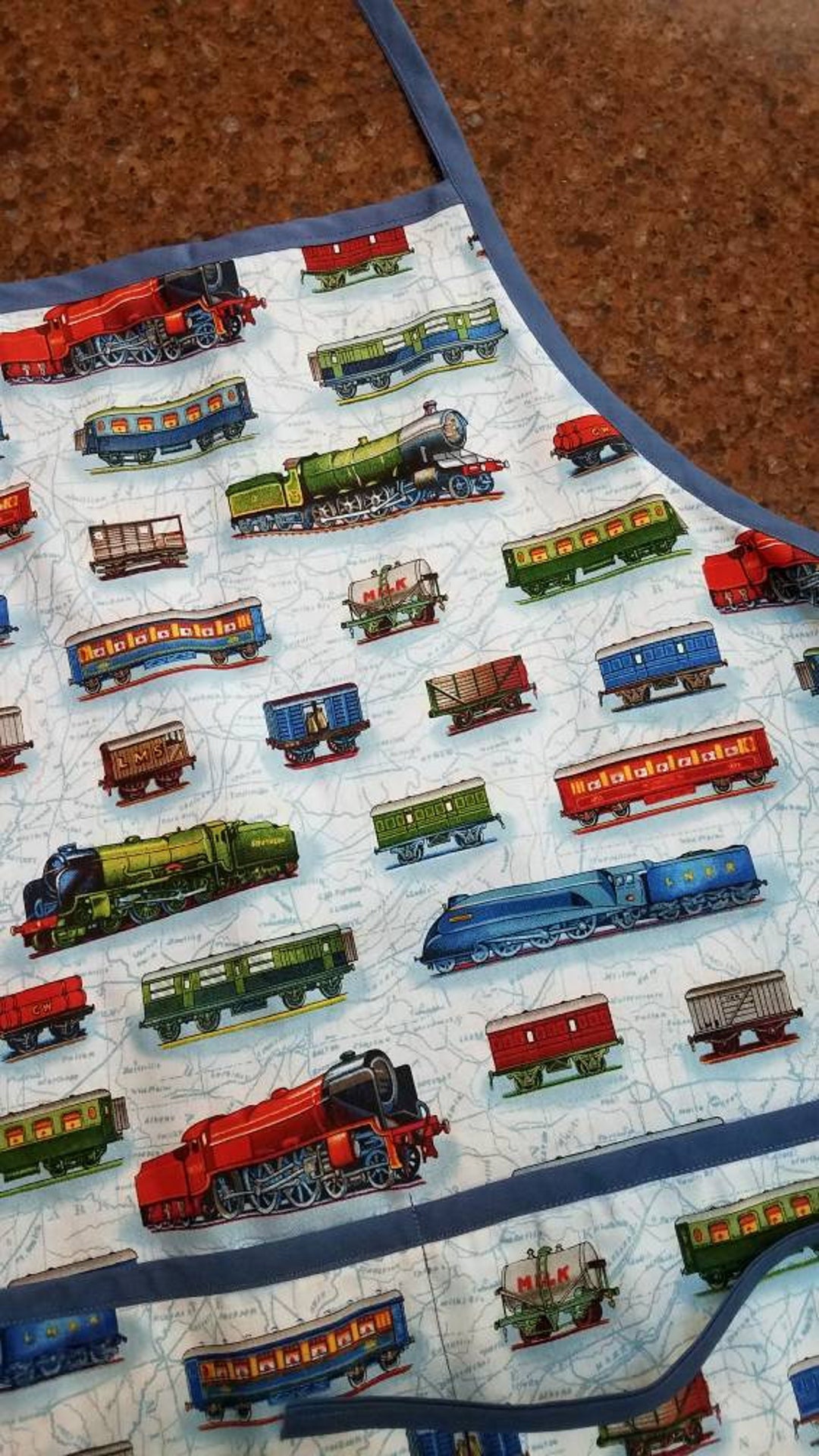 Trains - or Choo Choo - Child Sized Cotton Apron - Etsy