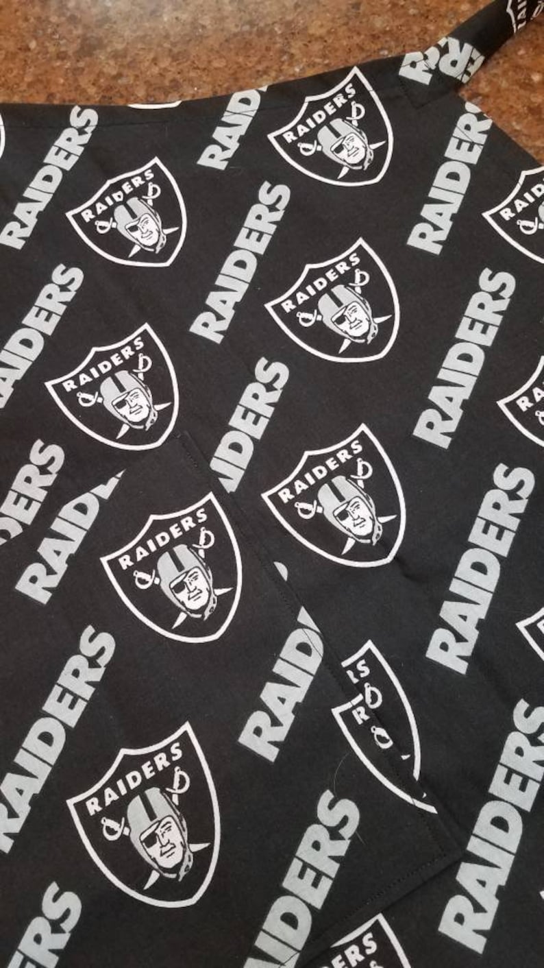NFL Las Vegas Raiders Football Adult Sized Cotton Apron. (print May ...