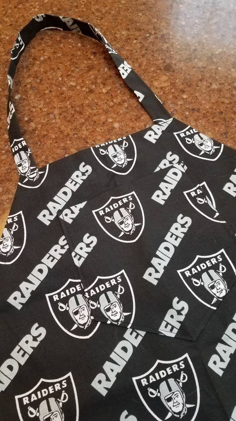 NFL Las Vegas Raiders Football Adult Sized Cotton Apron - Etsy