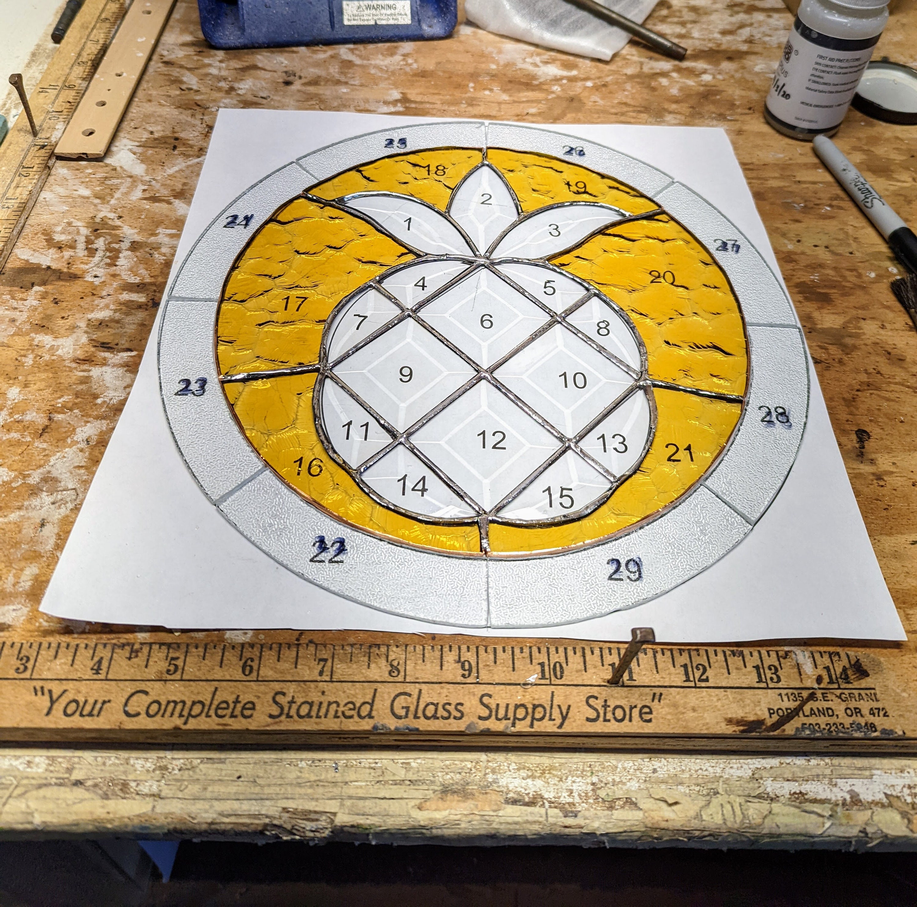 Pineapple Stained Glass - Etsy