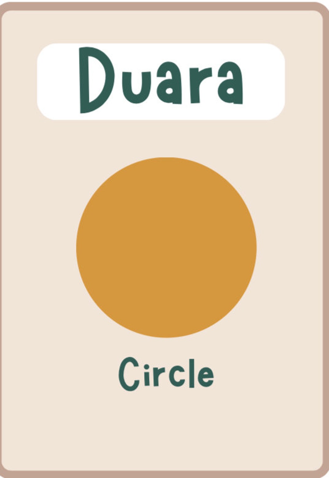 Swahili Shapes Learning Cards - Etsy