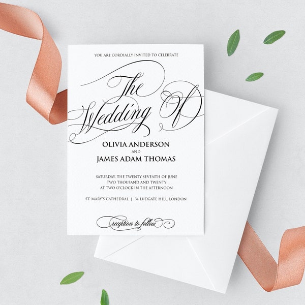 Wedding Reception Invitations - Etsy
