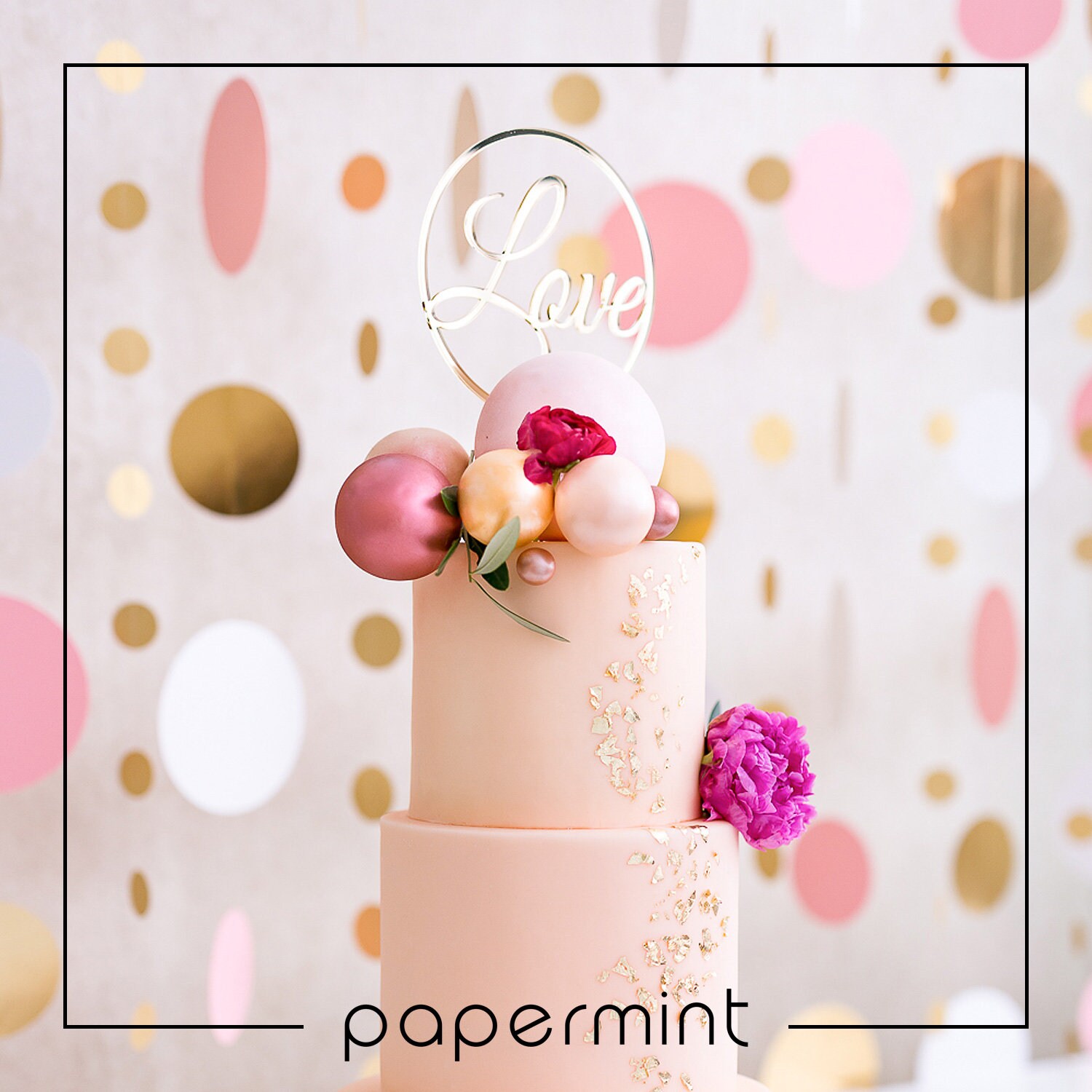 Love Vector Cake Topper. Downloadable Wedding Topper Design. Instant ...