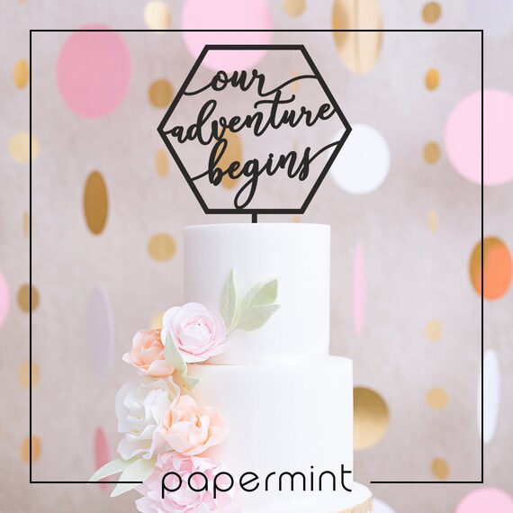 Wedding Cake Topper Vector