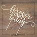 Forever Starts Today Vector Cake Topper. Downloadable Wedding Topper ...