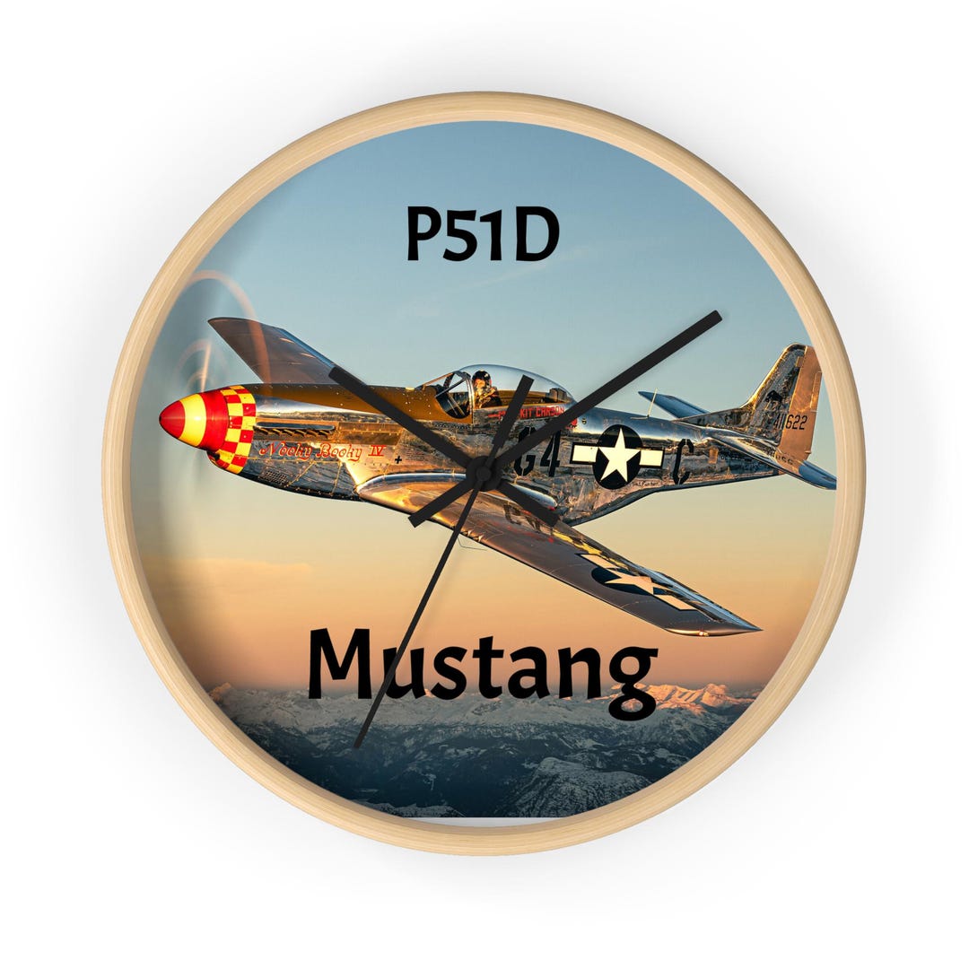 Vintage Airplane Wall Clock - Pilot Gift, Aviation Decor, Unique ...