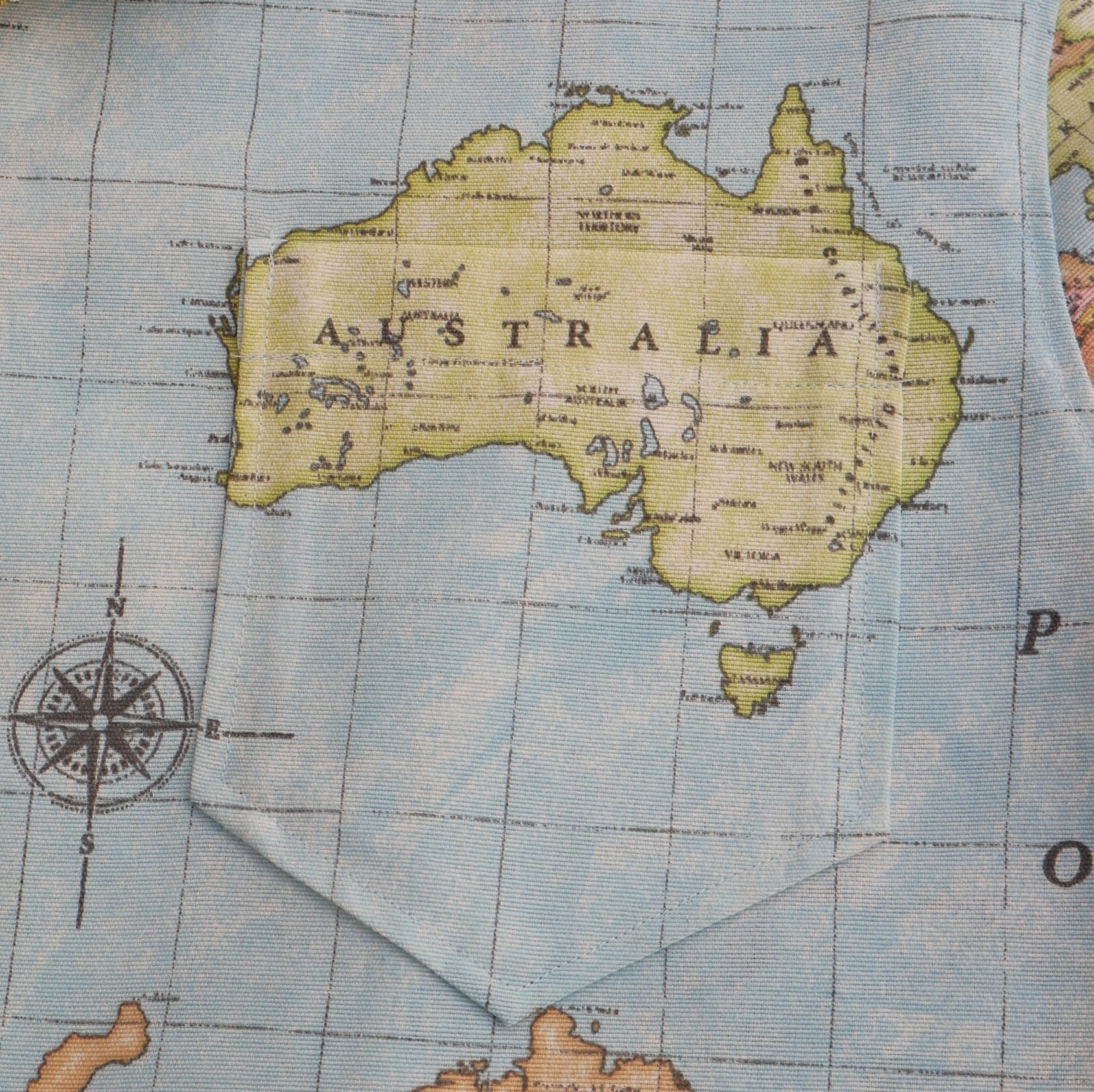 Men's Heavy Cotton World Map Shirt - Etsy