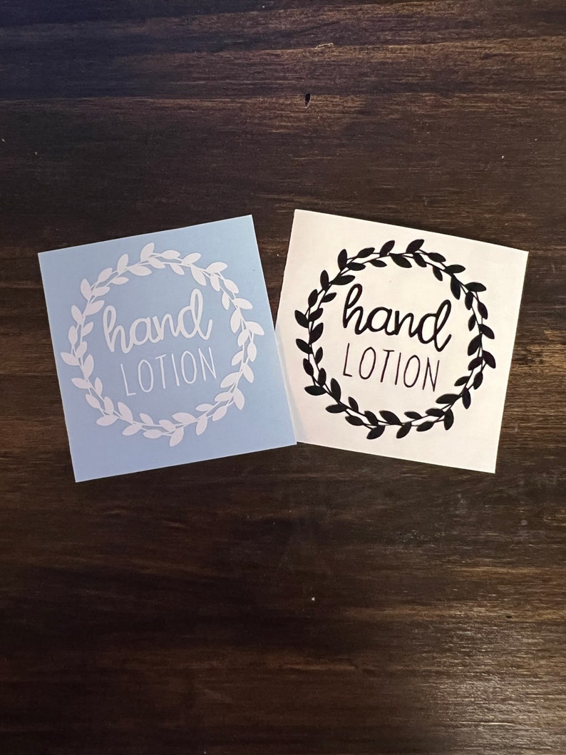 Hand Lotion Vinyl Label 2 X 2 - Etsy