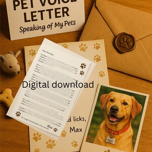 Custom Pet Voice Letters for Any Occasion (digital Download), Letters ...
