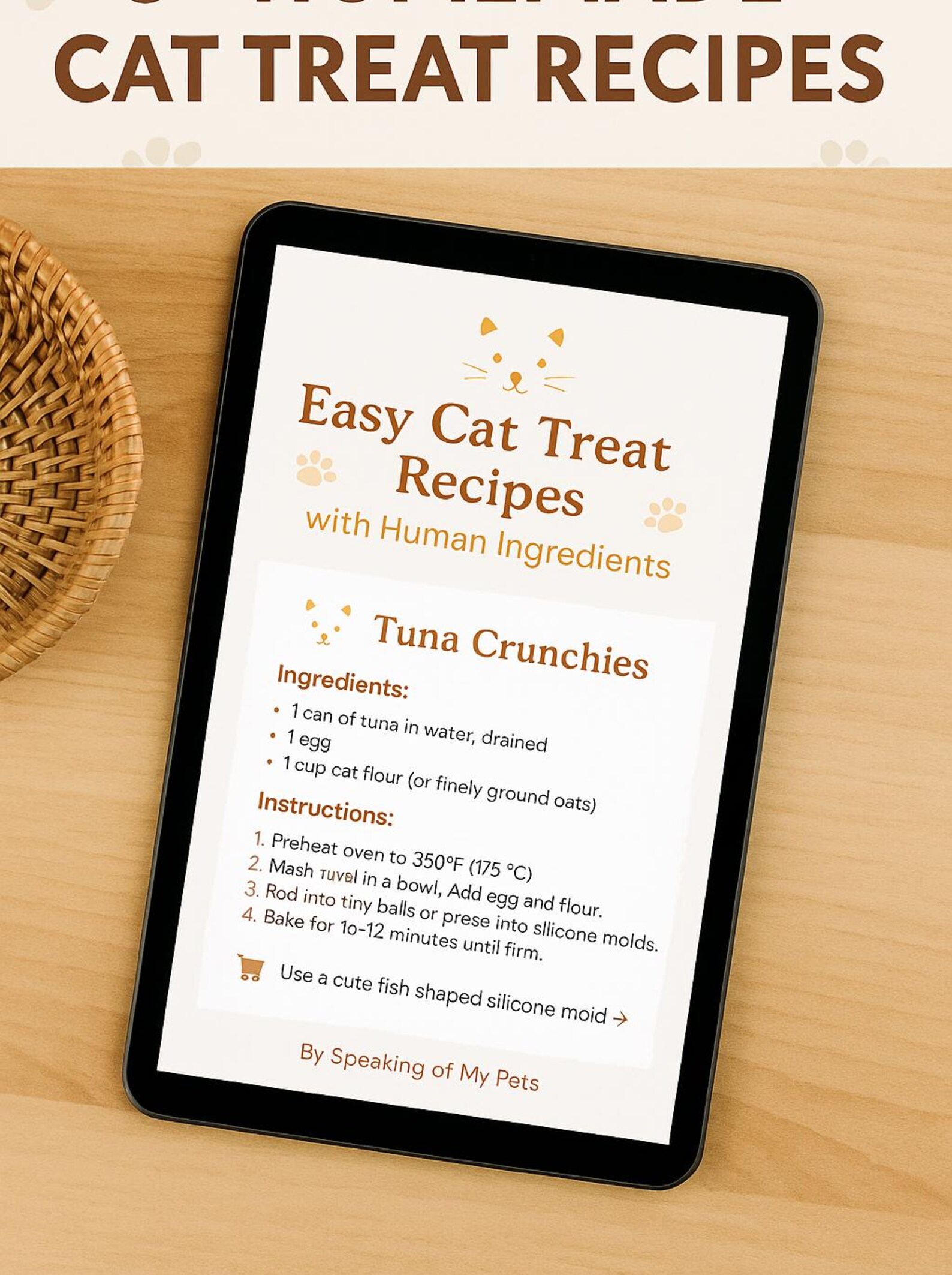Easy Cat Treat Recipes With Human Ingredients, Homemade Cat Snacks, Pet ...