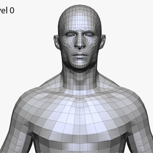 Realistic White Male and Female 3D Model Human Blender Procreate - Etsy