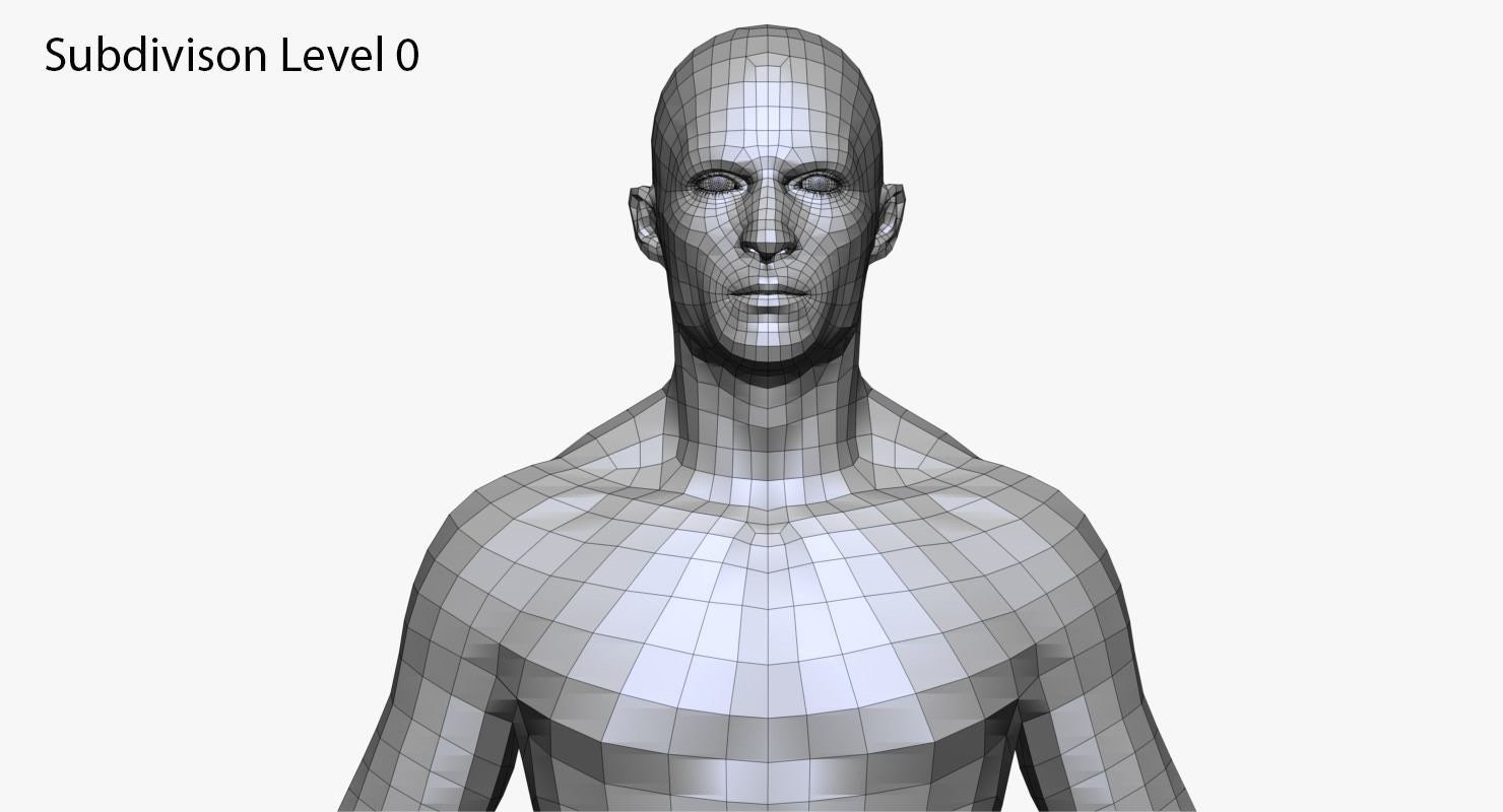 Realistic White Male and Female 3D Model Human Blender Procreate - Etsy