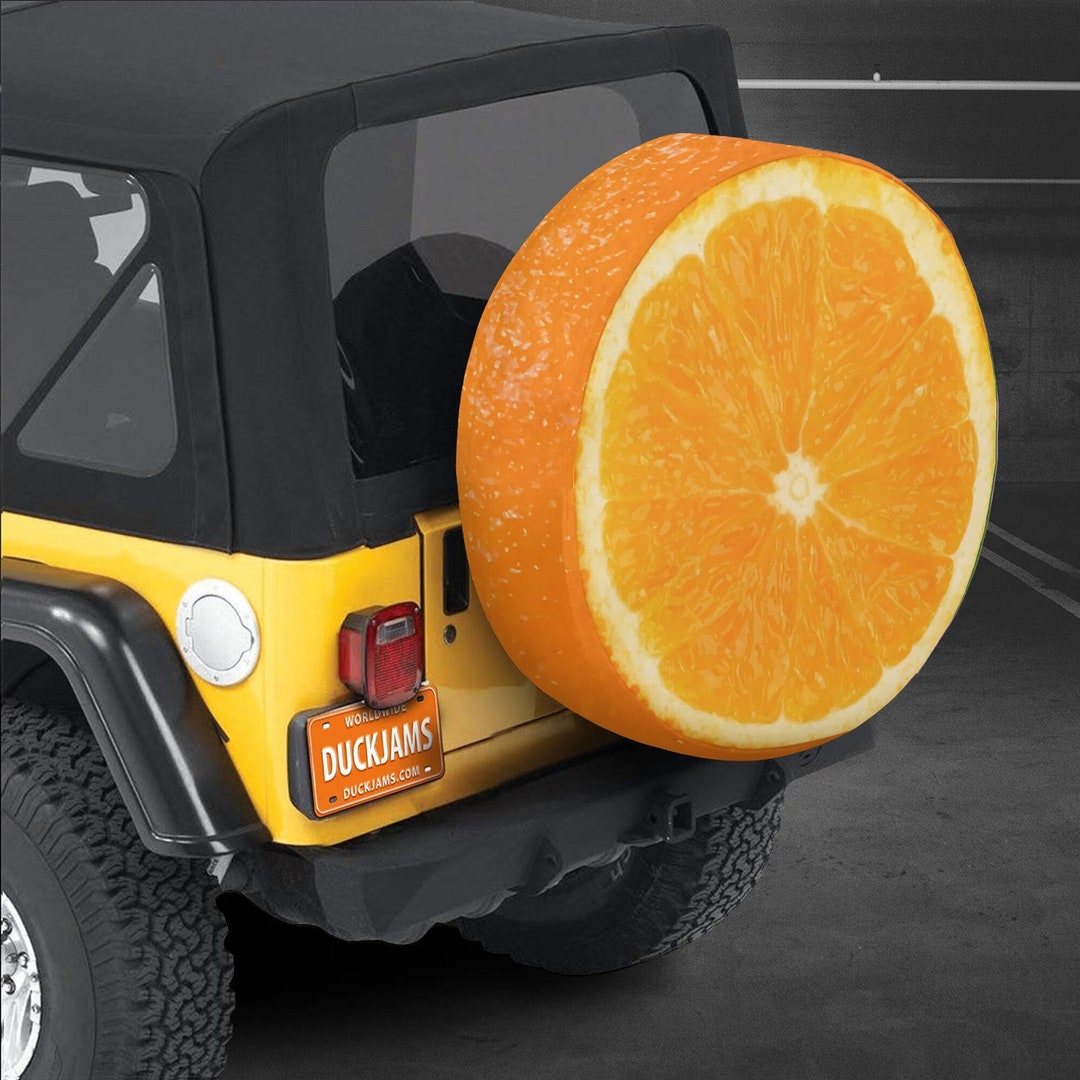 Orange Slice Tire Cover: Camper SUV Spare Tire Protector (28/30/32/34 ...