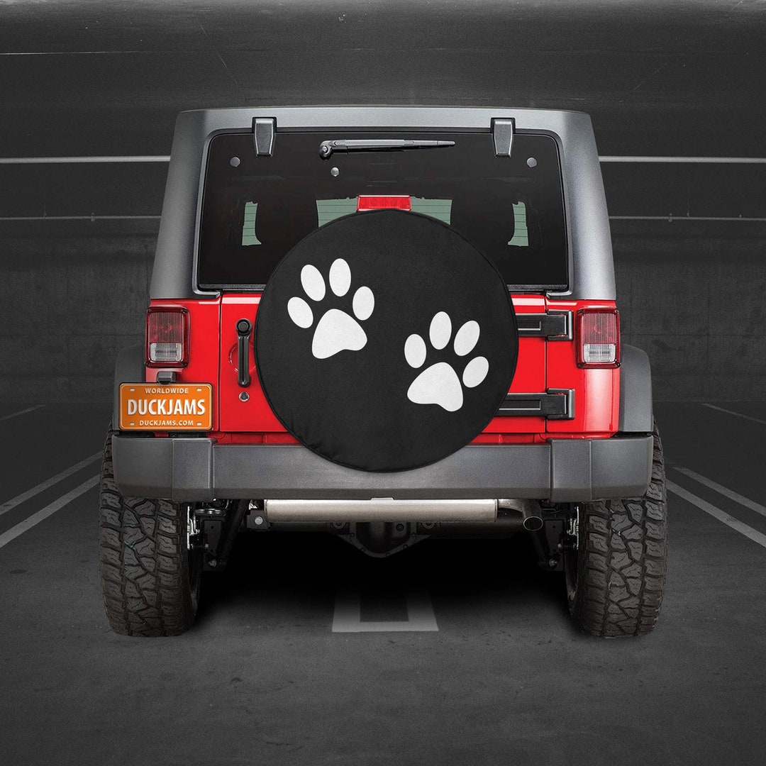 Dog Paw Print Tire Cover: SUV Car Accessories (30-34 Inch) - Etsy