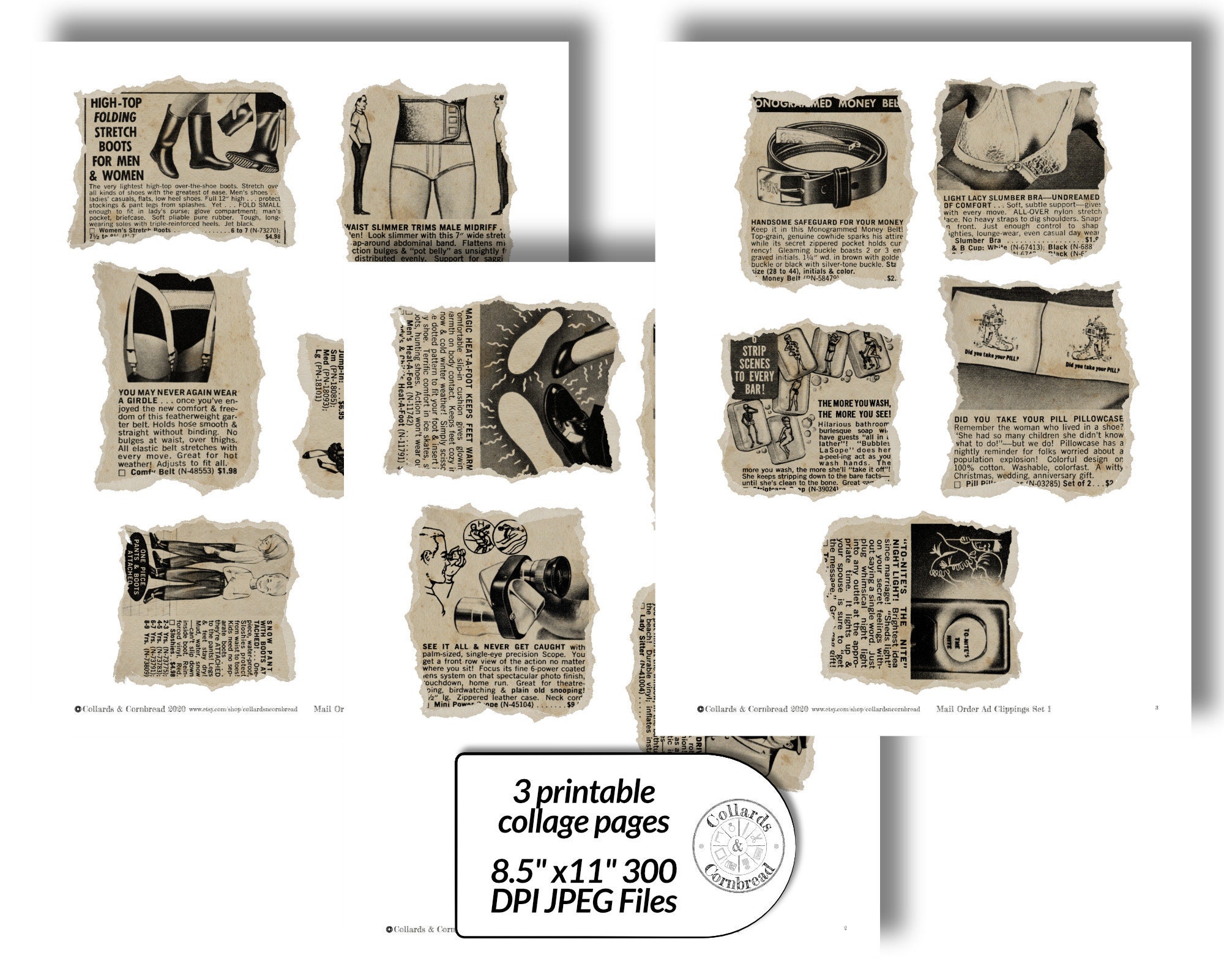 Vintage Mail Order Catalog Digital Download Ephemera Set for Junk ...