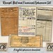 Reciept, Bill and Financial Ephemera Digital Download Set for Junk ...