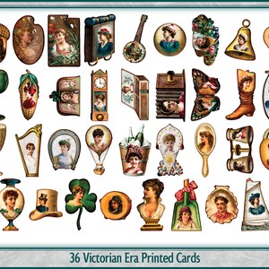 Beautiful Victorian Ladies Print Cards Printable Digital Download ...