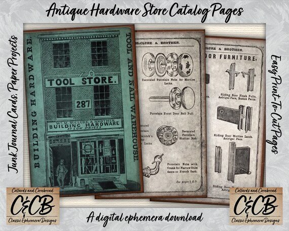 Antique Hardware Store Catalog Pages Printable Digital | Etsy
