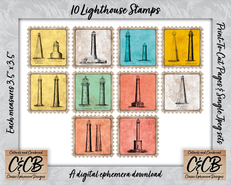 Sea Captains Lighthouses and Clipper Ships Junk Journal Kit - Etsy